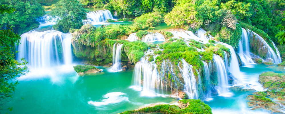 Ban Gioc waterfall - Ba Be national park - Bac Son Valley | Pan Asia ...